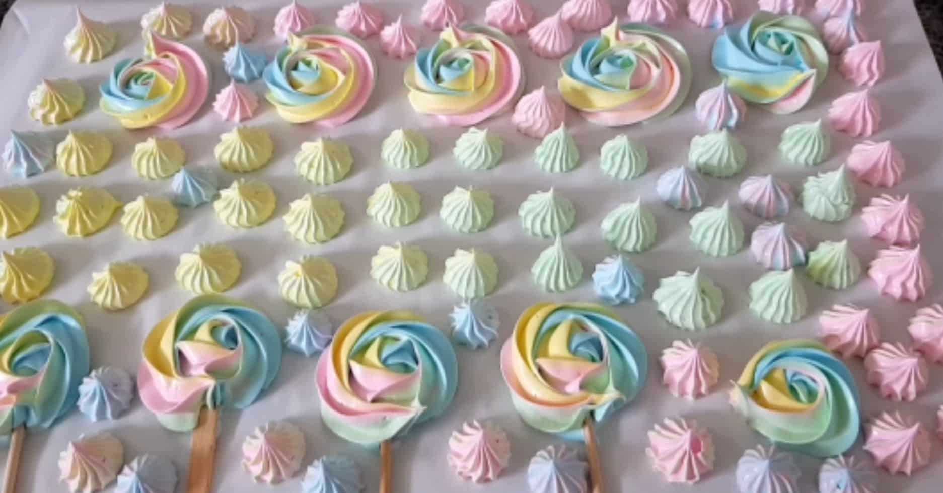 Suspiro caseiro colorido para deixar o seu evento ainda mais especial