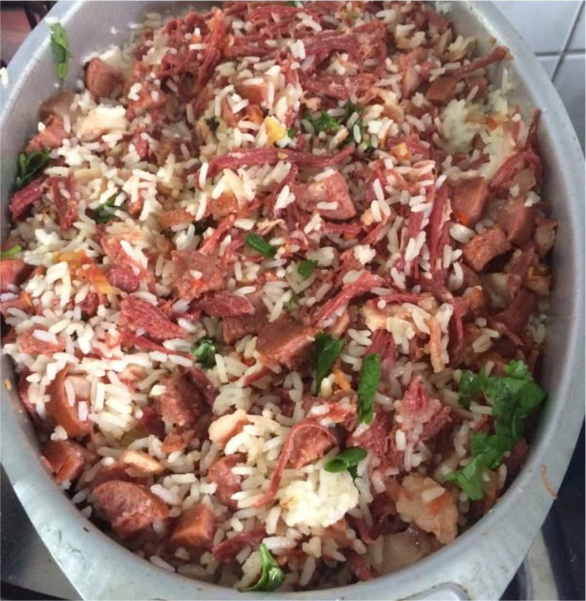 Arroz carreteiro muito fácil igual da roça pra fazer hoje