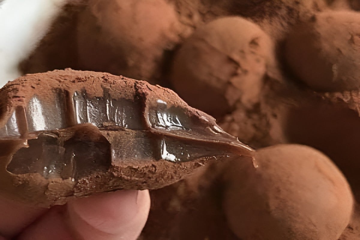 Receita de trufa tradicional ou trufa belga com ingredientes que você ...