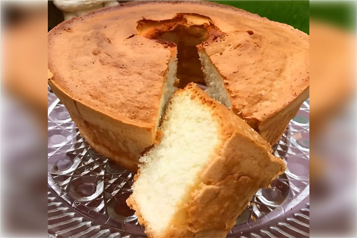 Bolo simples e fofinho com apenas 3 ingredientes fácil e delicioso