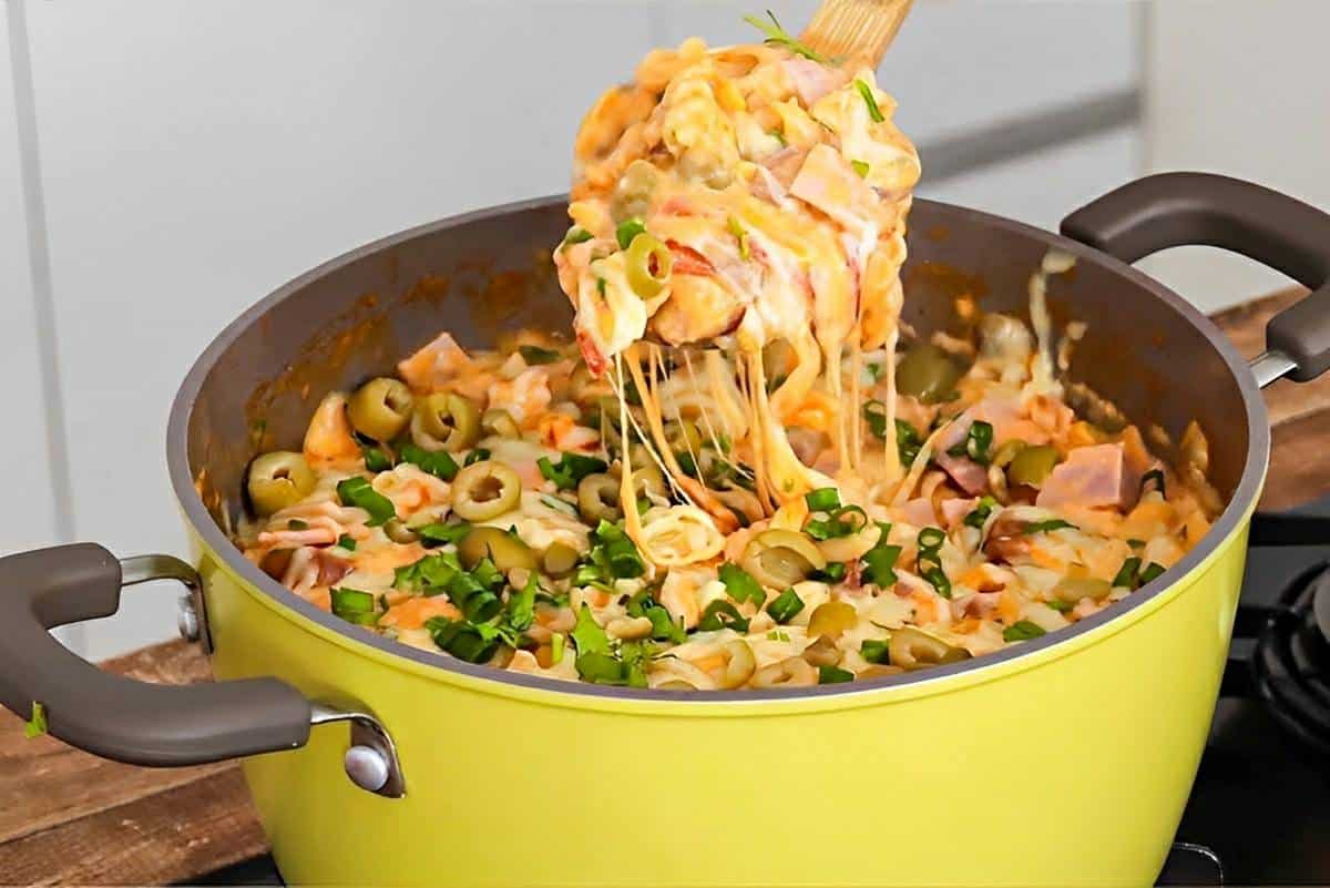 Almoço completo em uma panela só um prato prático e delicioso para ...