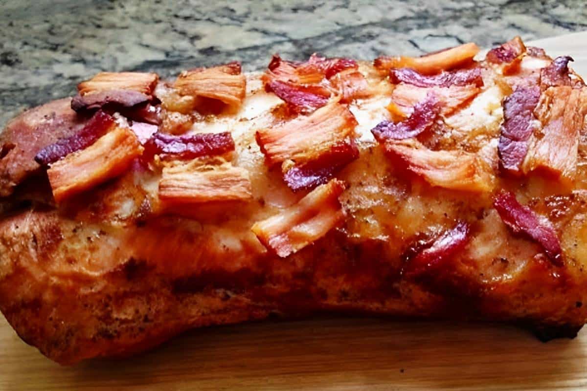 Lombo a moda do chefe com cobertura de bacon uma receita simples e ...