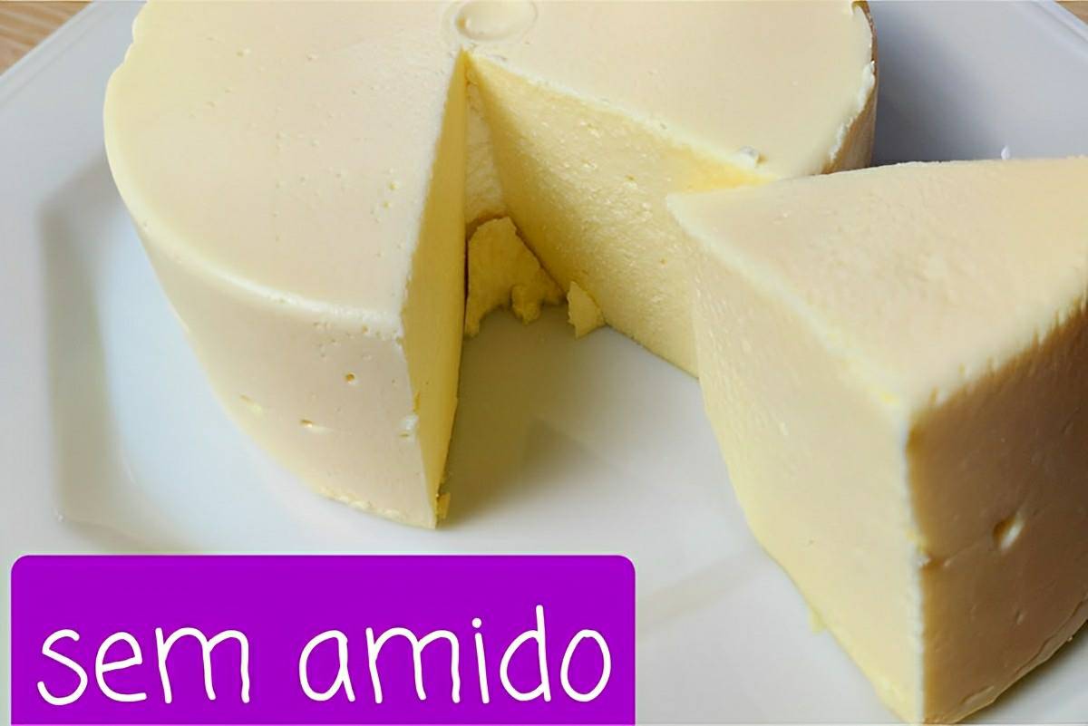 Queijo caseiro sem amido feito com leite de caixinha muito fácil e ...