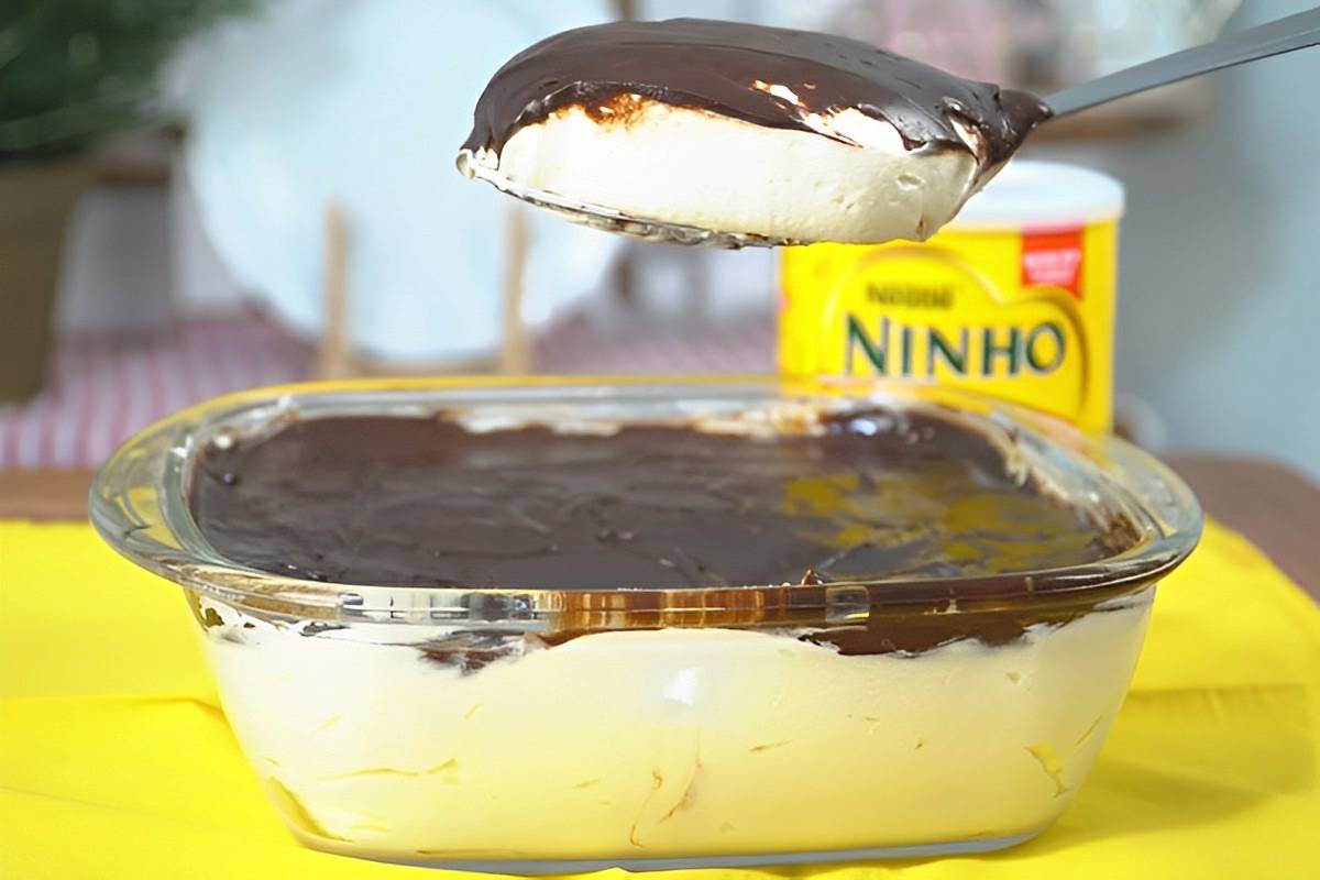 Sobremesa gelada de leite ninho essa todo mundo vai querer a receita ...