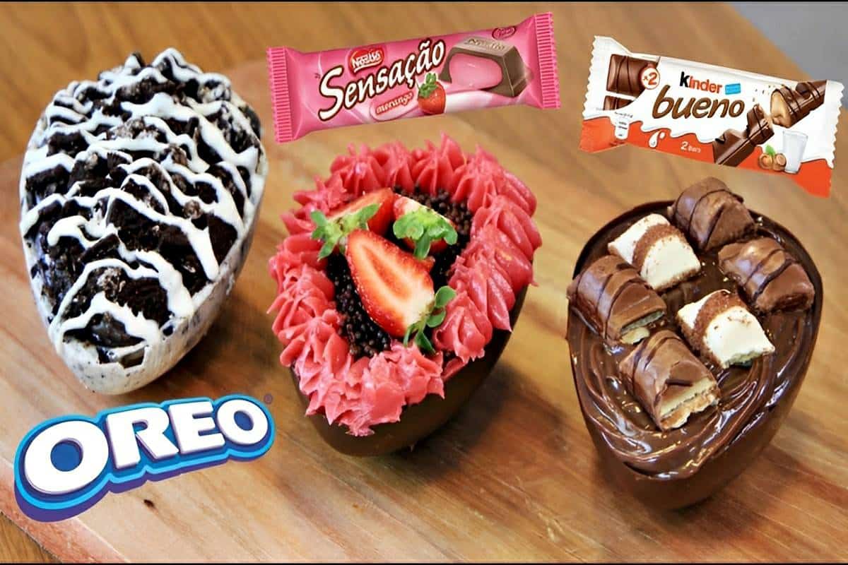 Ovo de Páscoa recheado 3 sabores fáceis e deliciosos para vender ou ...