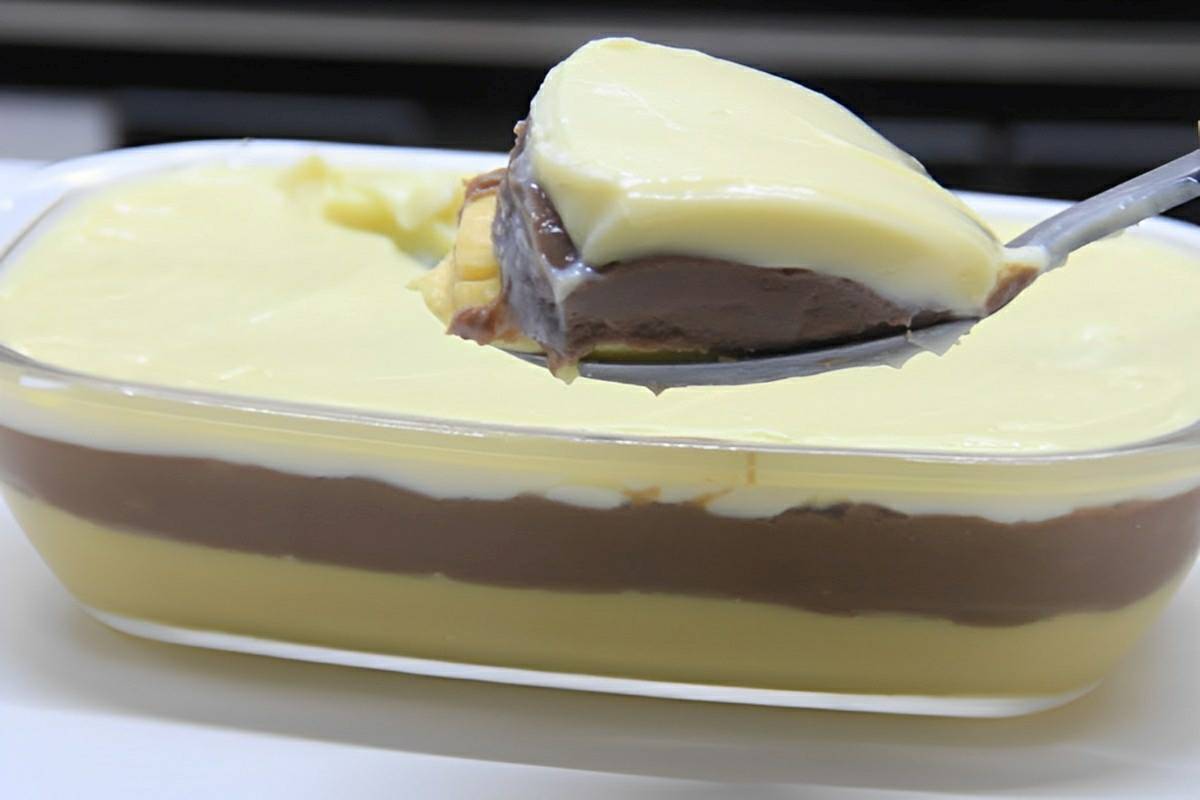 Sobremesa gelada fácil e deliciosa feita com 3 cremes de dar água na boca