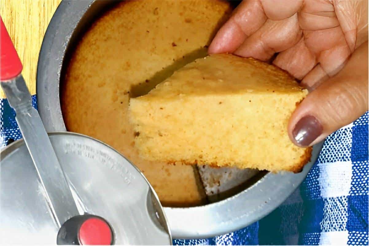 Bolo de fubá na panela de pressão um bolo saborosíssimo pronto em ...