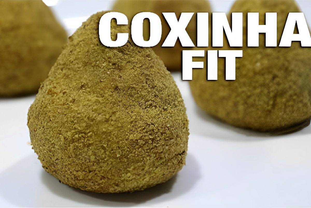 Coxinha fit de batata doce e frango pra comer sem culpa uma delícia