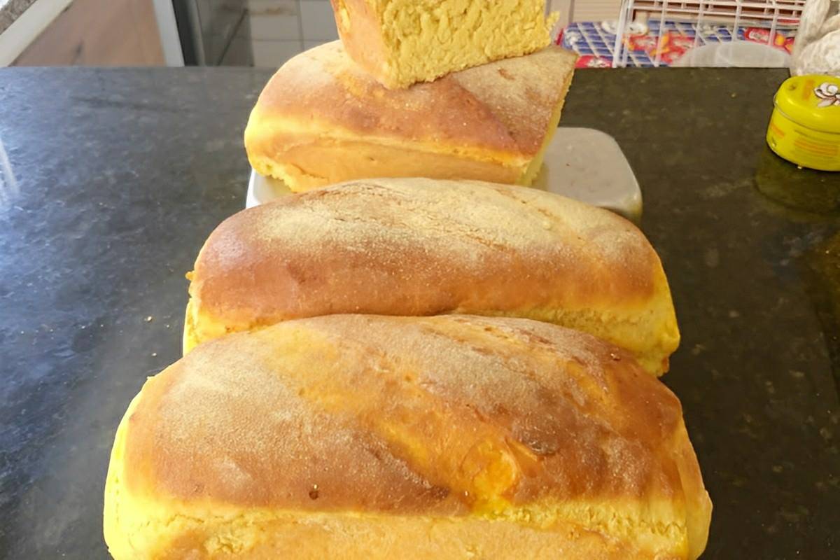 Pão de milho de liquidificador simples e prático uma delícia pra comer ...