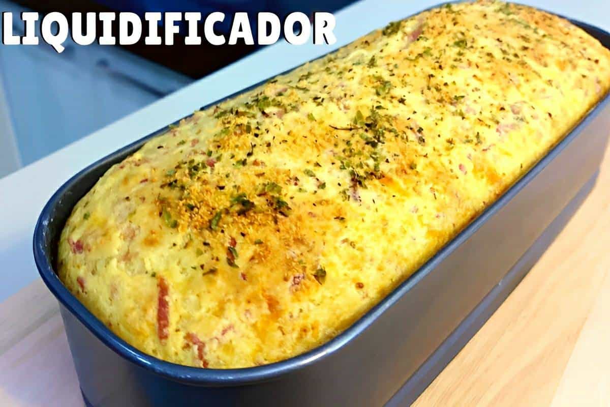 Pão recheado de liquidificador muito fácil de fazer é só misturar os ...