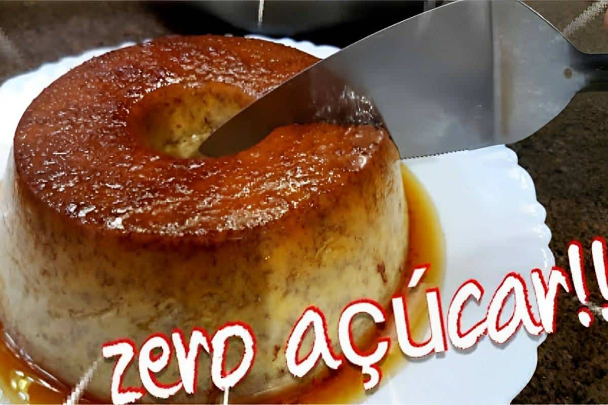 Pudim zero açúcar feito com apenas 3 ingredientes na panela de pressão ...