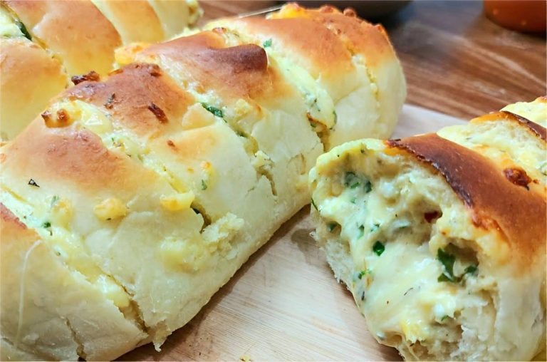 Pão de alho completo que não precisa sovar muito saboroso e perfeito ...