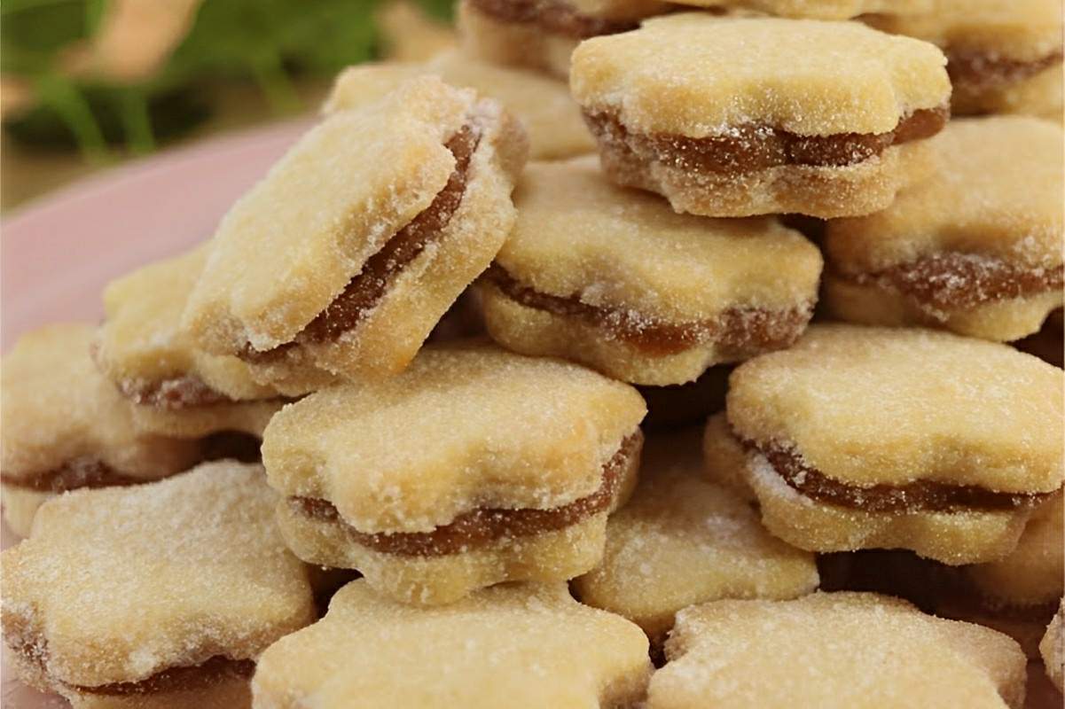 Biscoitinho casadinho de doce de leite que derrete na boca perfeito ...