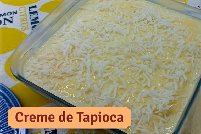 Creme de tapioca para sobremesa muito cremoso saboroso e fácil de preparar