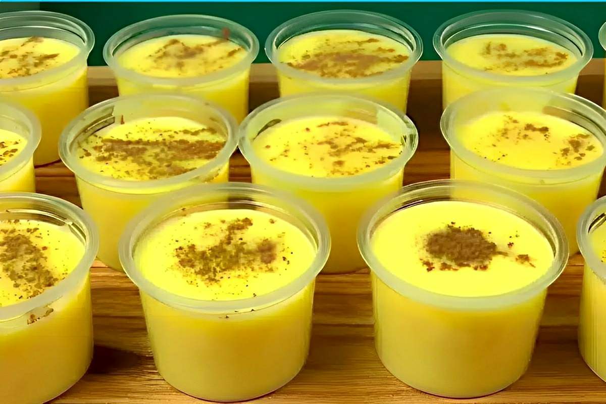 Curau de milho no potinho cremoso e delicioso feito com apenas 3 ...