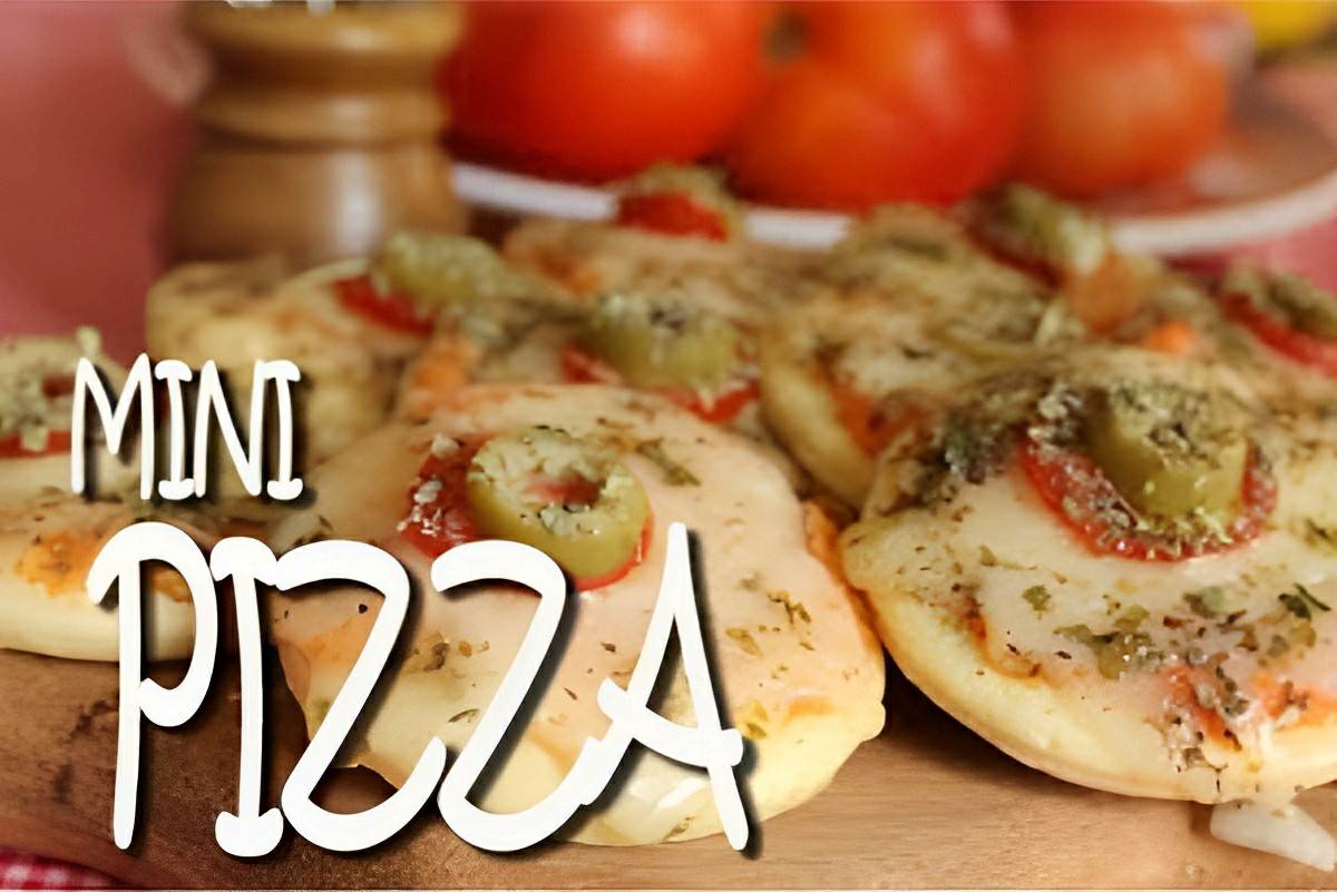 Mini pizza com massa pré-assada: o lanche mais prático e delicioso para ...