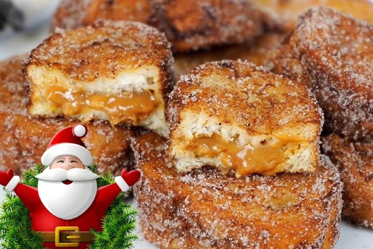 Rabanada fácil recheada para enfeitar seu natal e deixar tudo mais saboroso