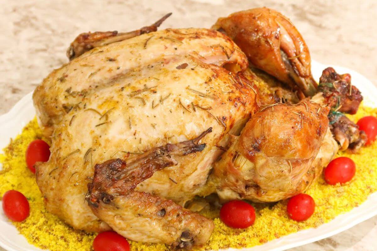 Frango assado para o natal aprenda a temperar e como preparar para ...