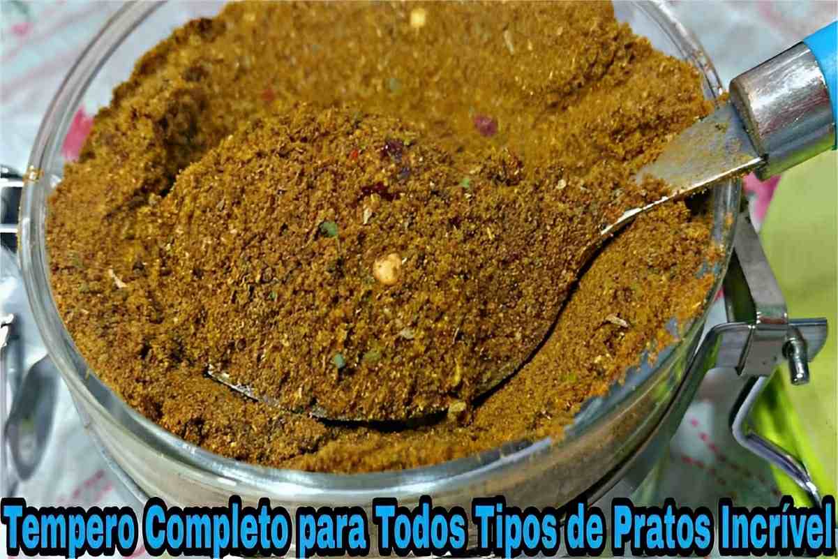 Tempero completo caseiro para você deixar seus pratos e refeições muito ...