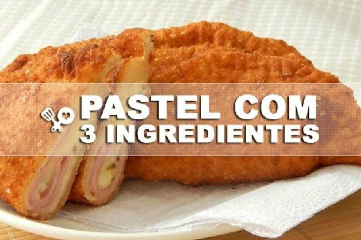 Massa de pastel sequinha e crocante com apenas 3 ingredientes simples