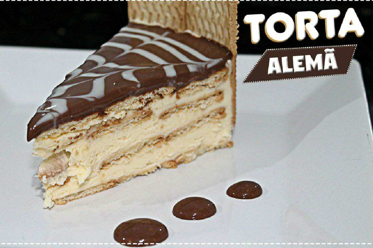 Torta alemã uma sobremesa de confeitaria para você na sua casa mesmo