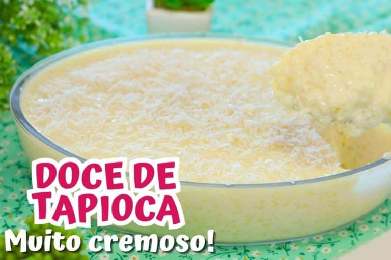 Creme de tapioca delicioso que todo mundo pede mais uma colherada