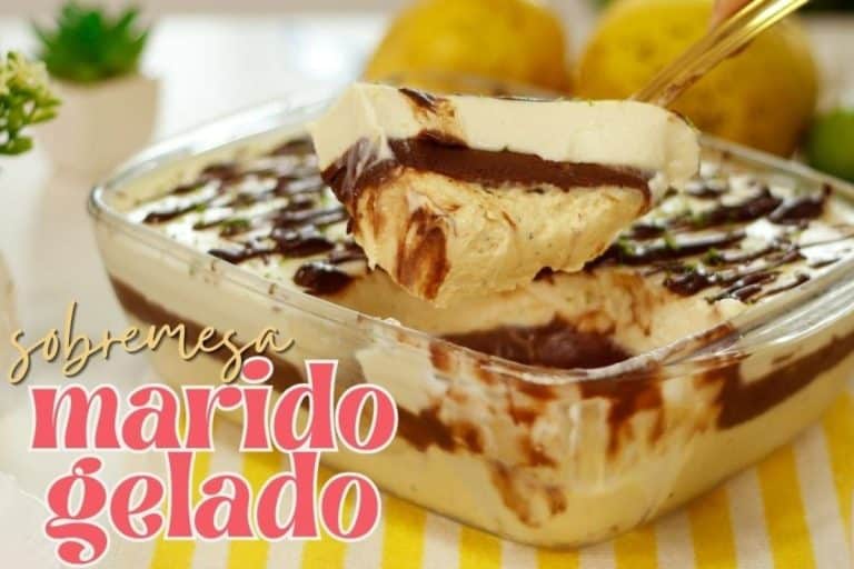 Sobremesa marido gelado que mistura 3 sabores que todo mundo adora