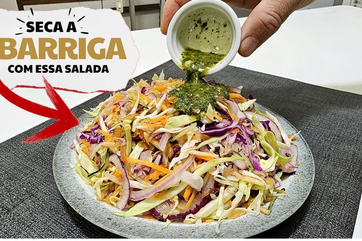 Receita de Salada Fit com molho caseiro especial que é uma delícia