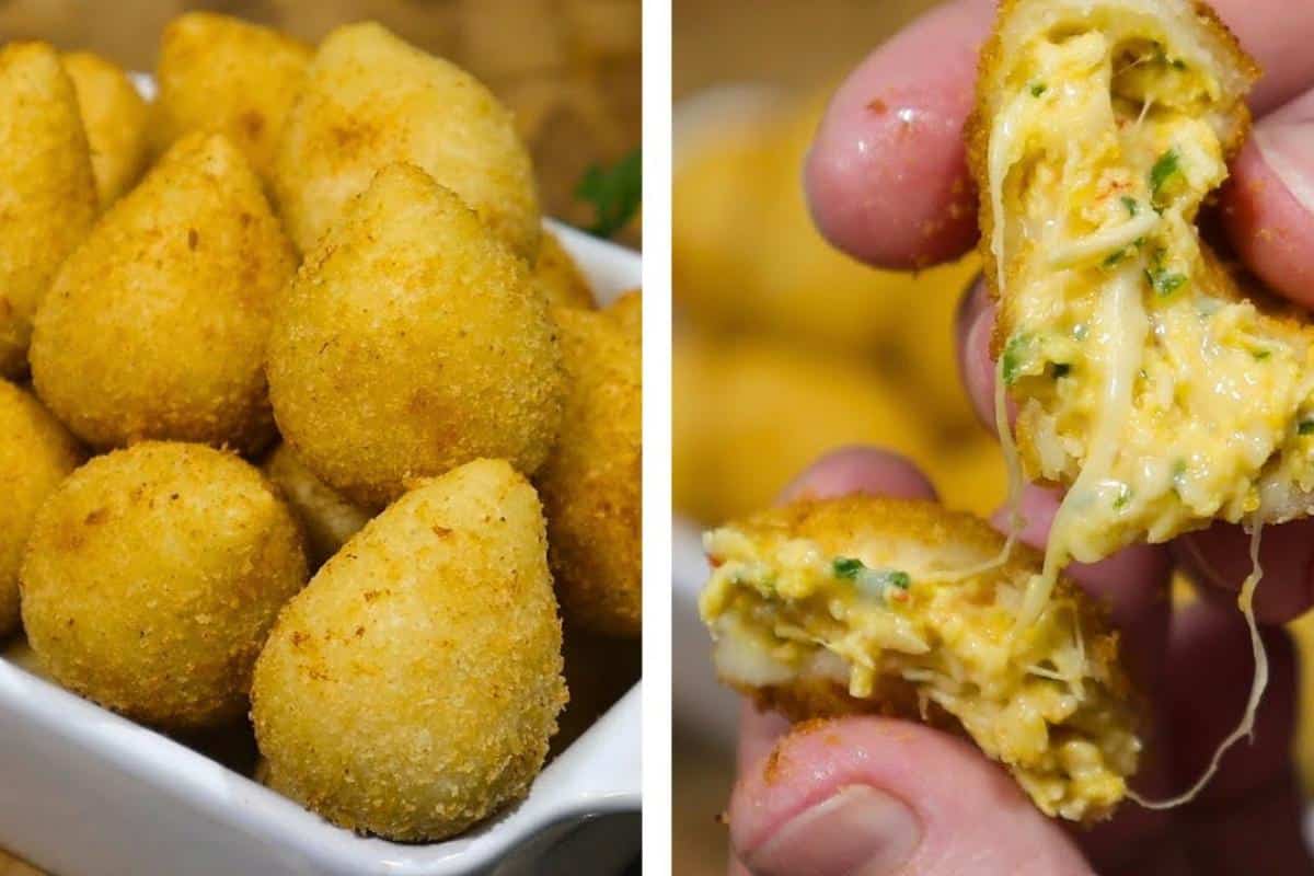 Coxinha de frango cremosa: essa massa é a mais fácil de todas e fica ...
