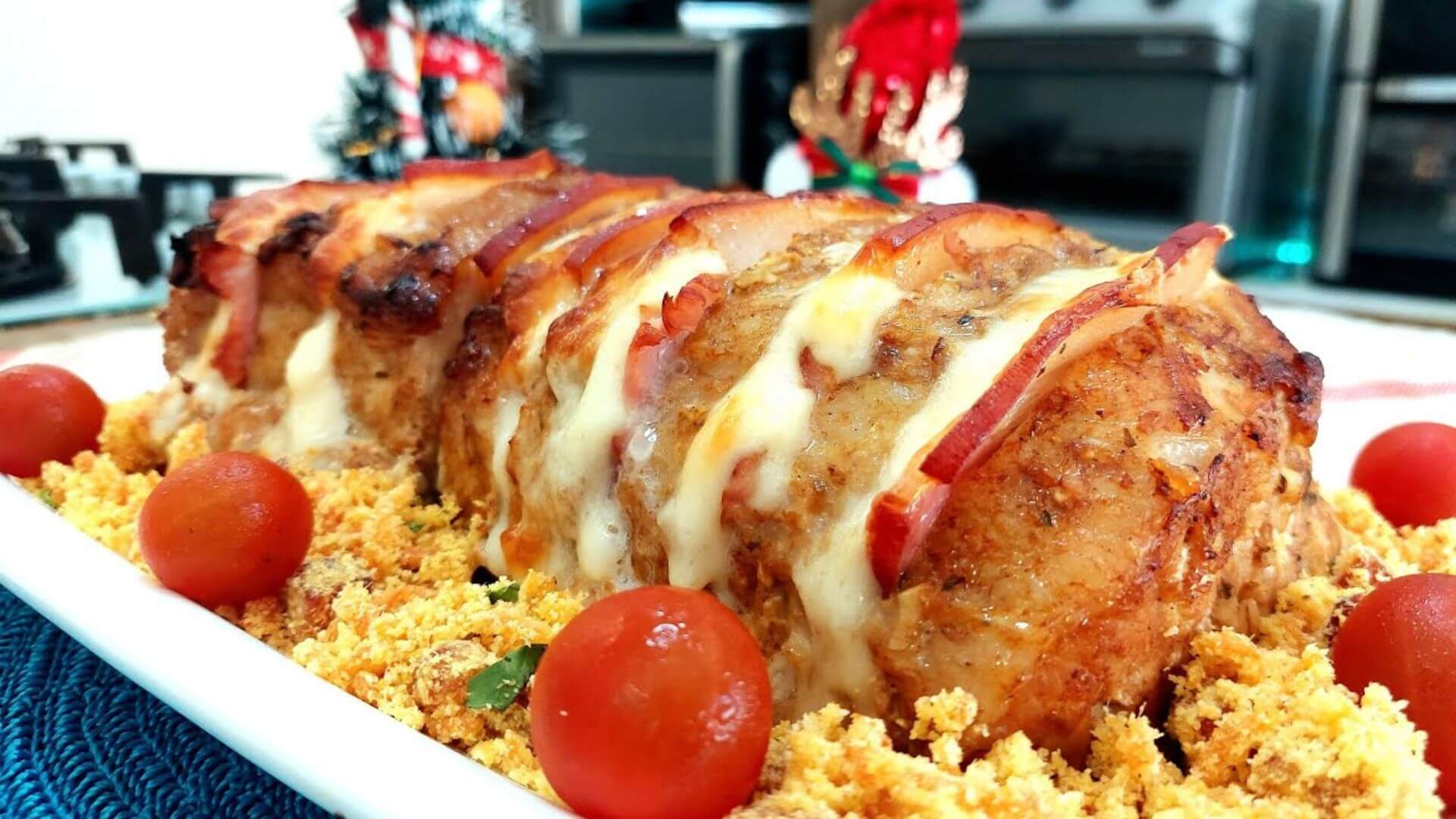 Receita de lombo suíno recheado para fazer na ceia de natal