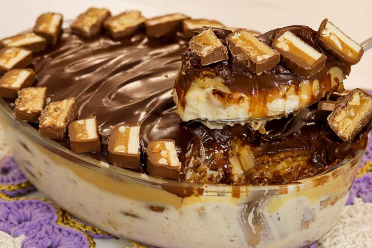 Sobremesa na travessa irresistível e cremosa para você preparar no fim de ano
