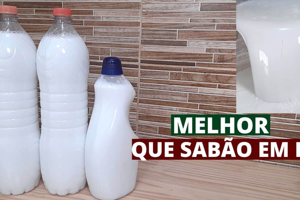 Sabão líquido para roupas que rende bastante e limpa bem as roupas mais ...