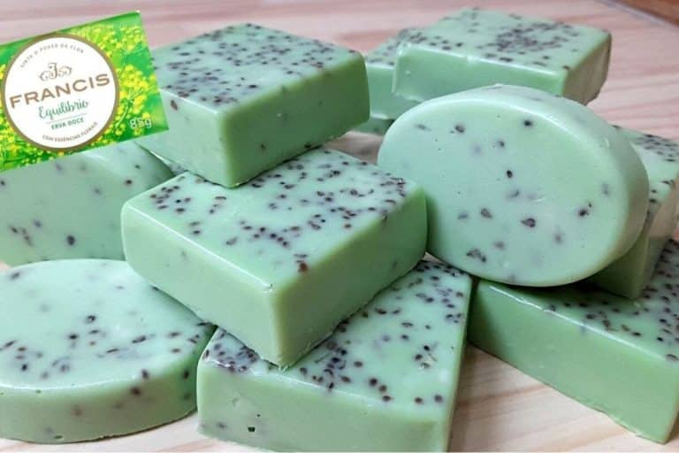 Sabonete caseiro de erva doce com espuma suave e cheirinho de banho ...