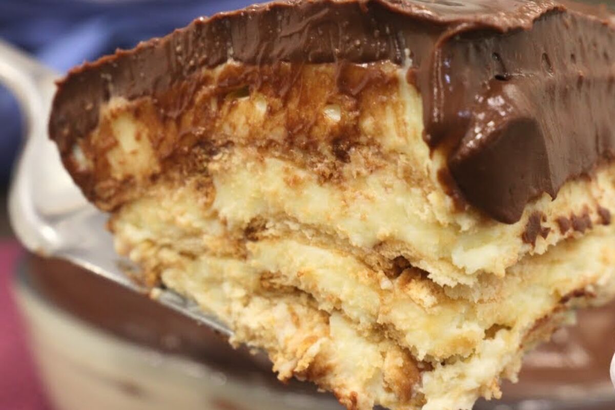 Bolo pavê de leite Ninho cremoso e fácil de montar, perfeito para dias ...