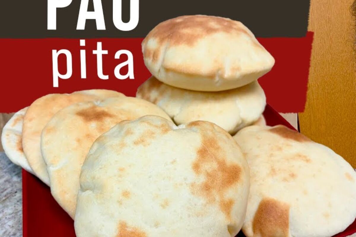 Pão Pita caseiro (Pão Sírio ou Árabe): leve e fácil de fazer na sua cozinha