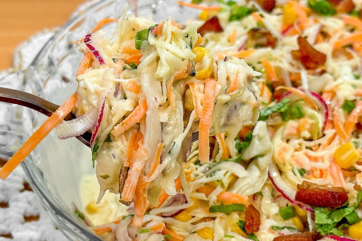 Salada de repolho especial: minha salada super fácil e deliciosa para ...