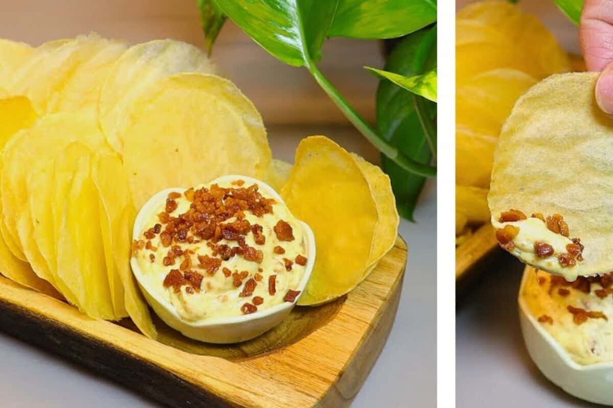 Batata chips crocante com apenas 2 ingredientes: batata super crocante ...