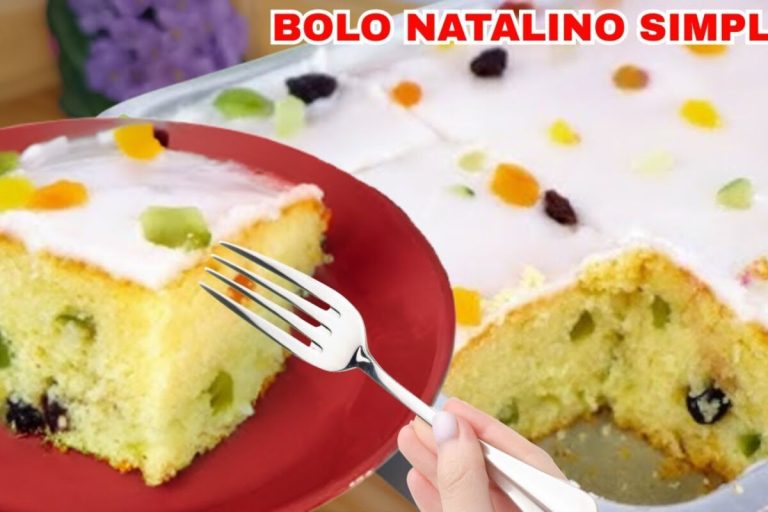 Bolo natalino simples: tudo no liquidificador, super simples de fazer e ...